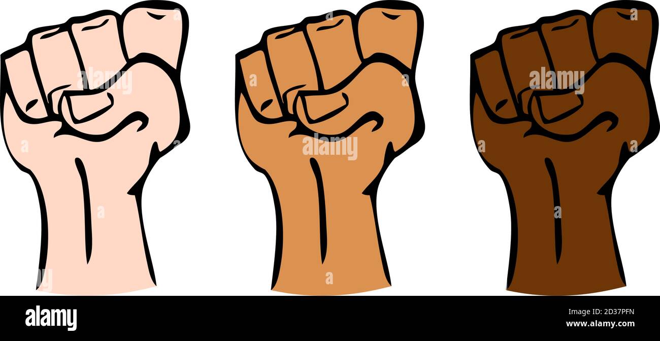 Hand in a fist in cartoon style vector Stock Vector Image & Art - Alamy