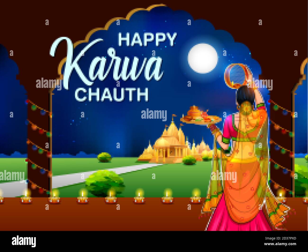 Indian Hindu Ritual Stock Vector Images - Alamy