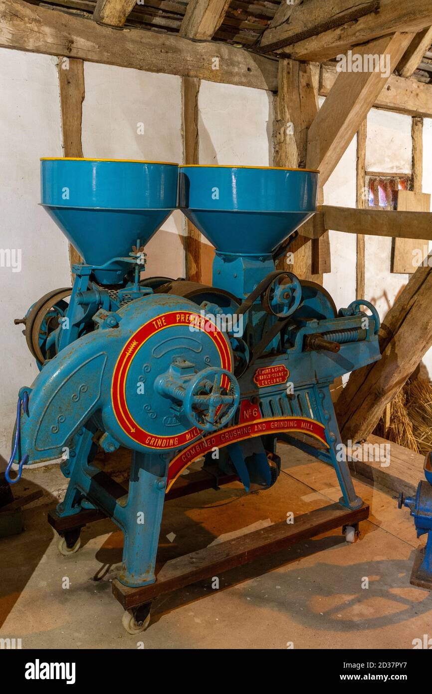 Hunts combined crusher and grinding mill (c. 1940) on display in the ...