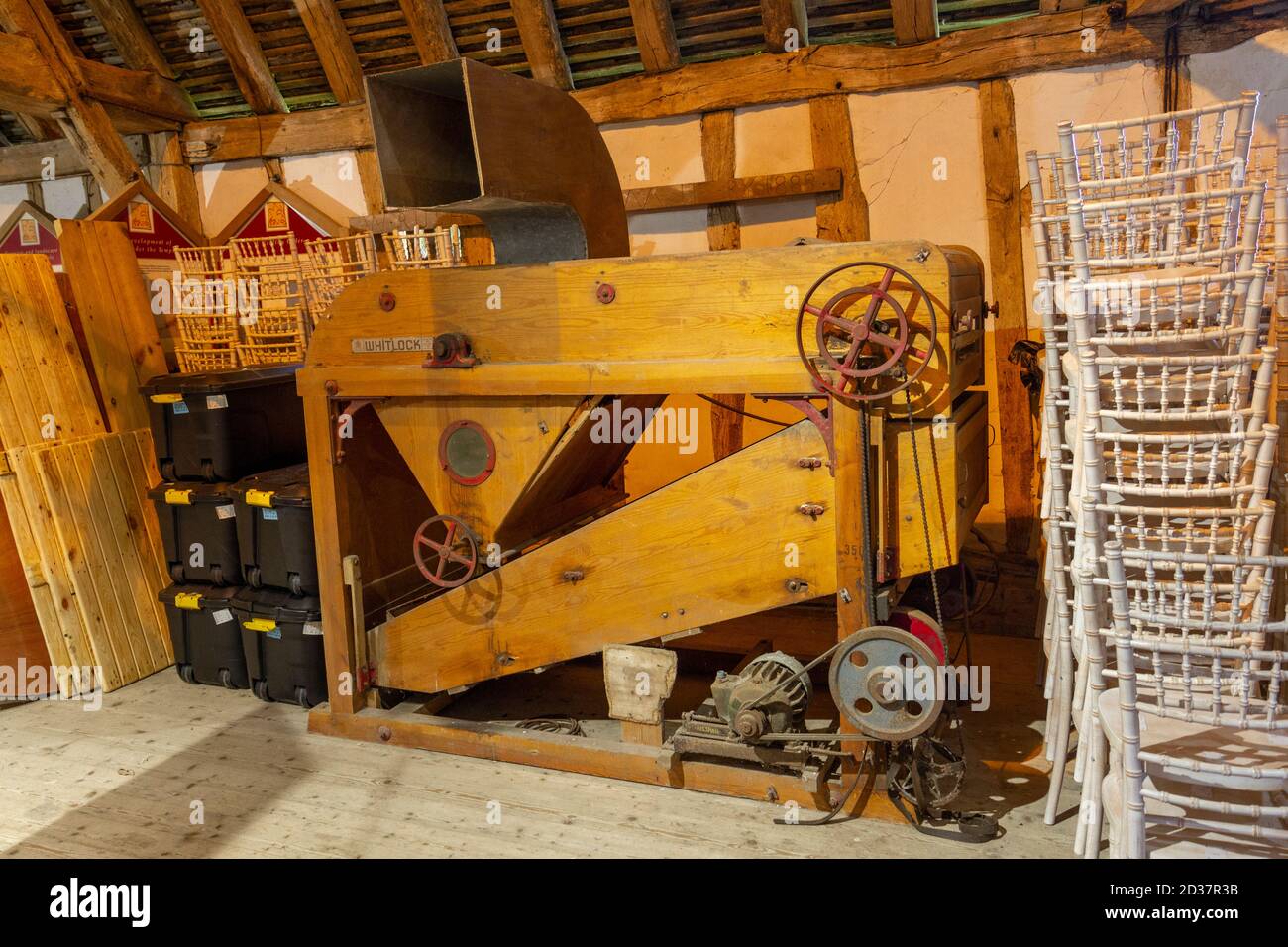 A Whitlock aspirated grain cleaner/dresser on display in the Wheat Barn ...