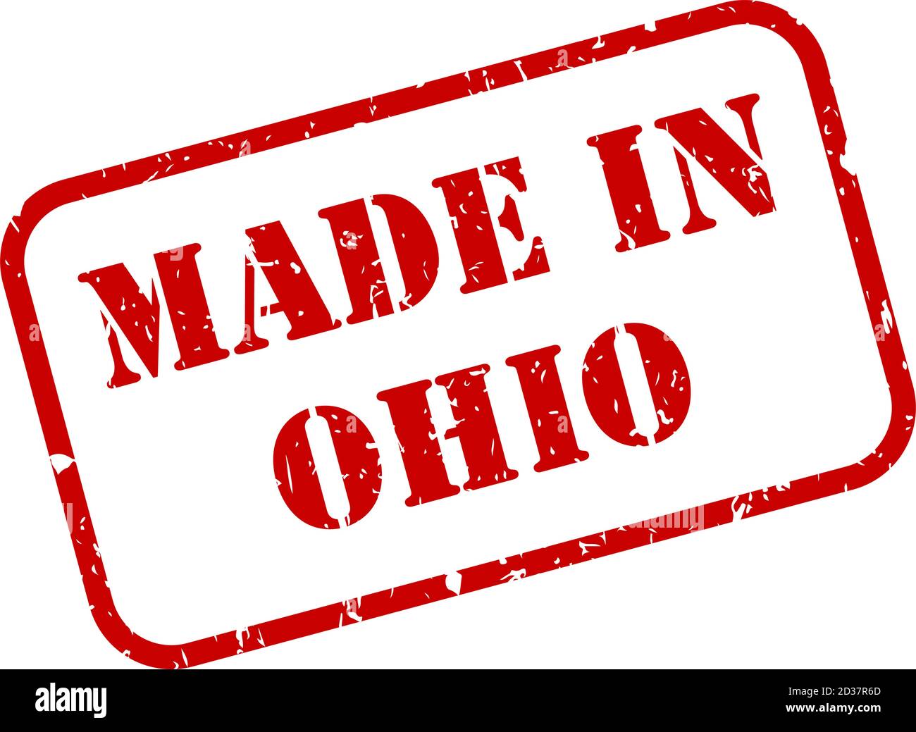 Made in Ohio state sign in rubber stamp style vector Stock Vector Image ...
