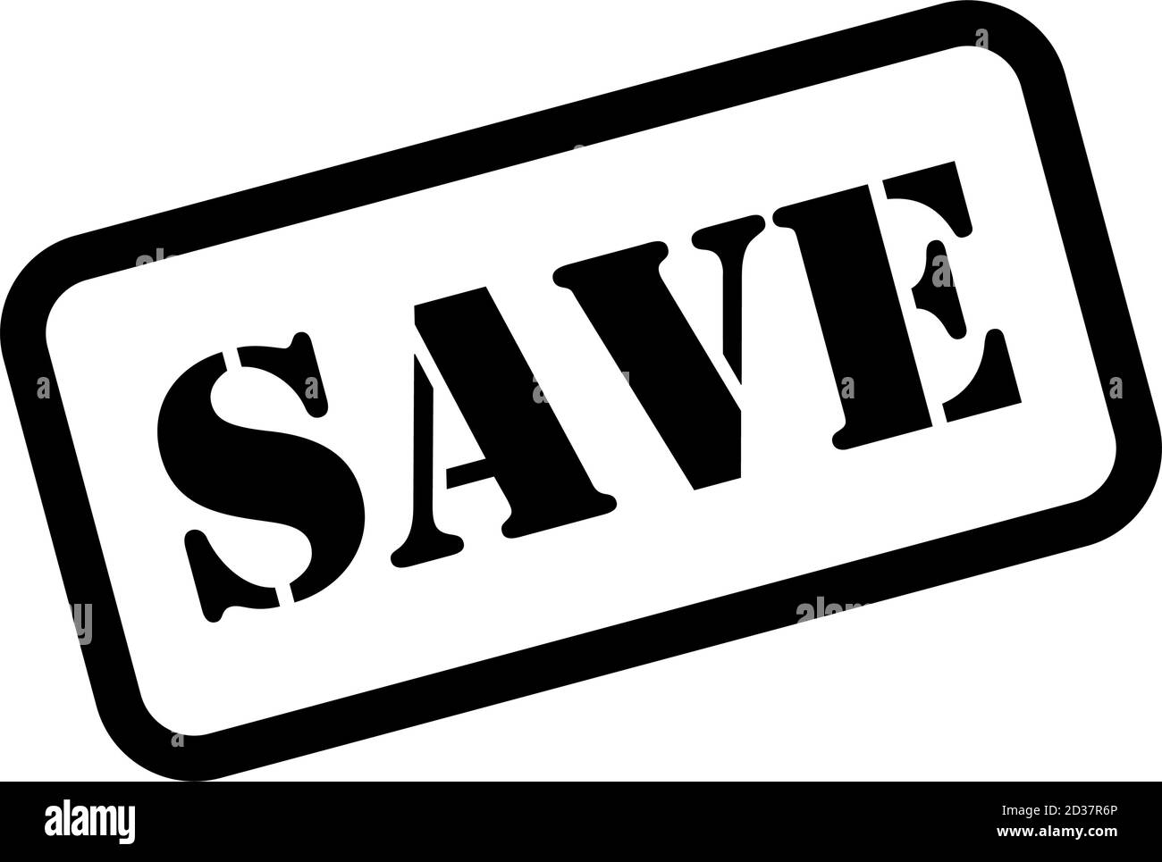 Save sign in rubber stamp style vector Stock Vector Image & Art - Alamy