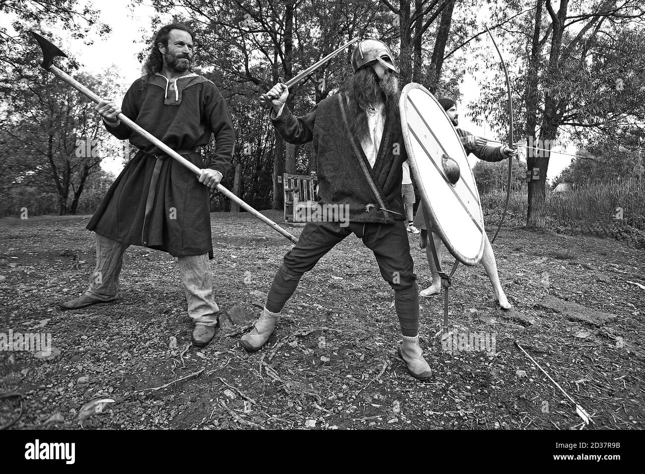 A viking long boat Black and White Stock Photos & Images - Alamy