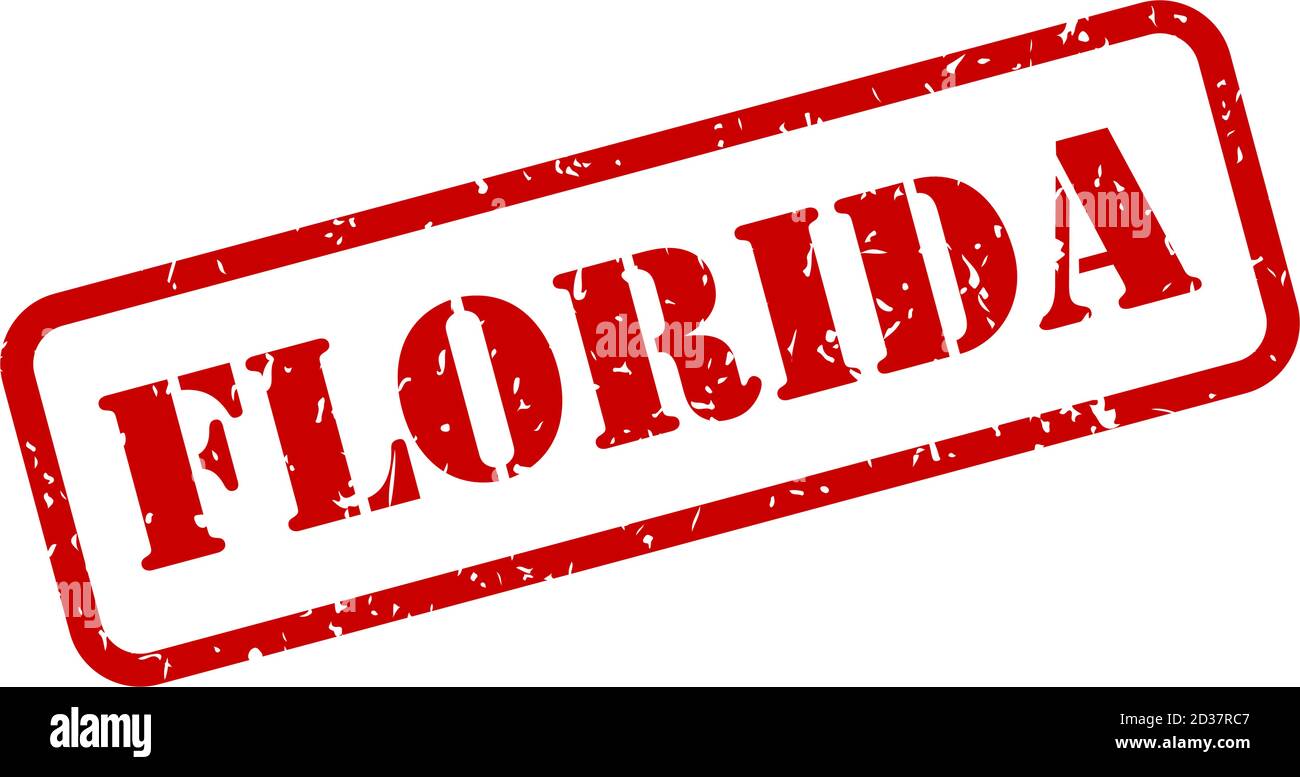 Florida stamp vector vectors hi-res stock photography and images - Alamy