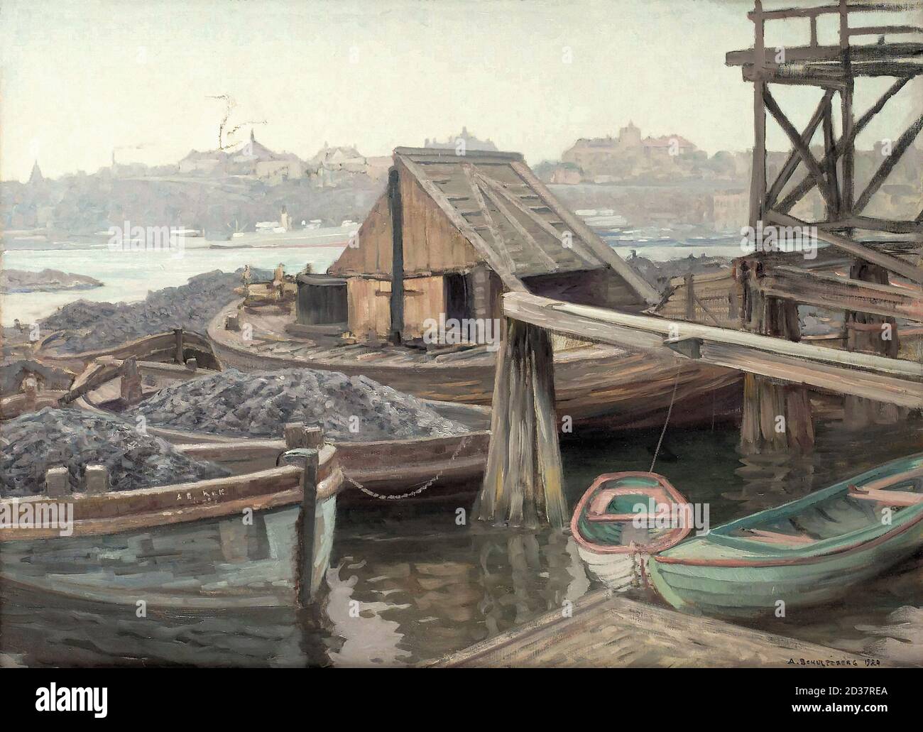 Schultzberg Anshelm - KolpråM - Motiv Från Djurgårdsstranden - Swedish ...
