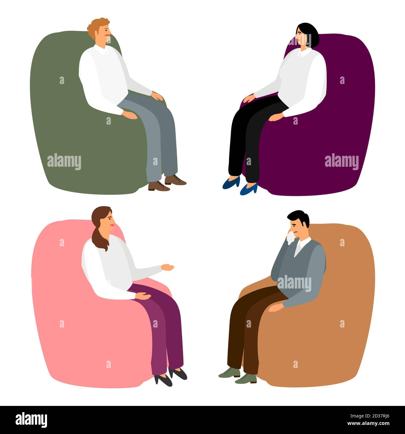 Women in lounge chairs Stock Vector Images - Alamy