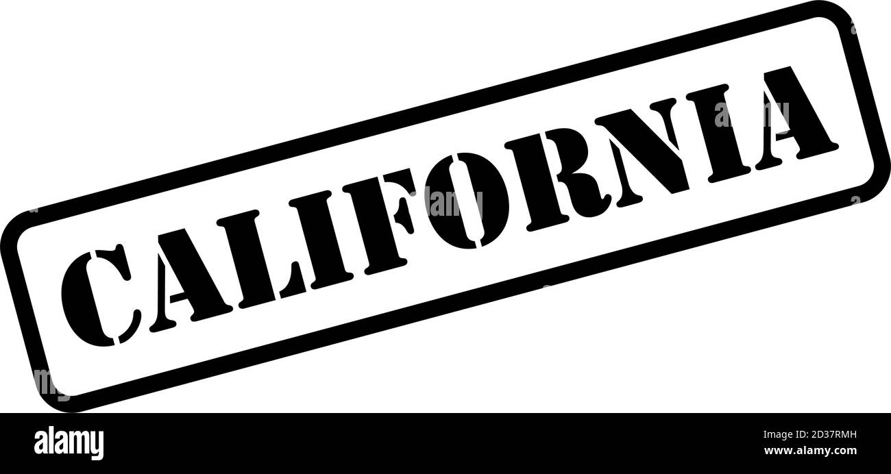 California sign in rubber stamp style vector Stock Vector Image & Art ...