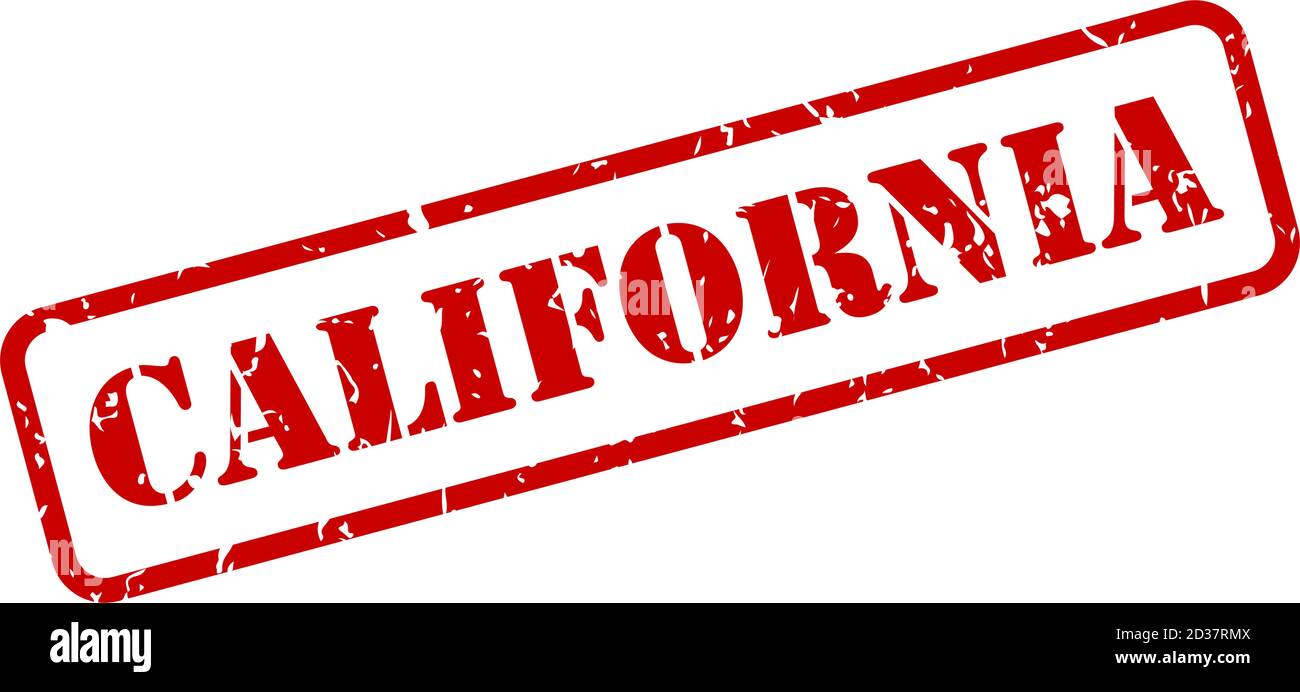 California sign in rubber stamp style vector Stock Vector Image & Art ...