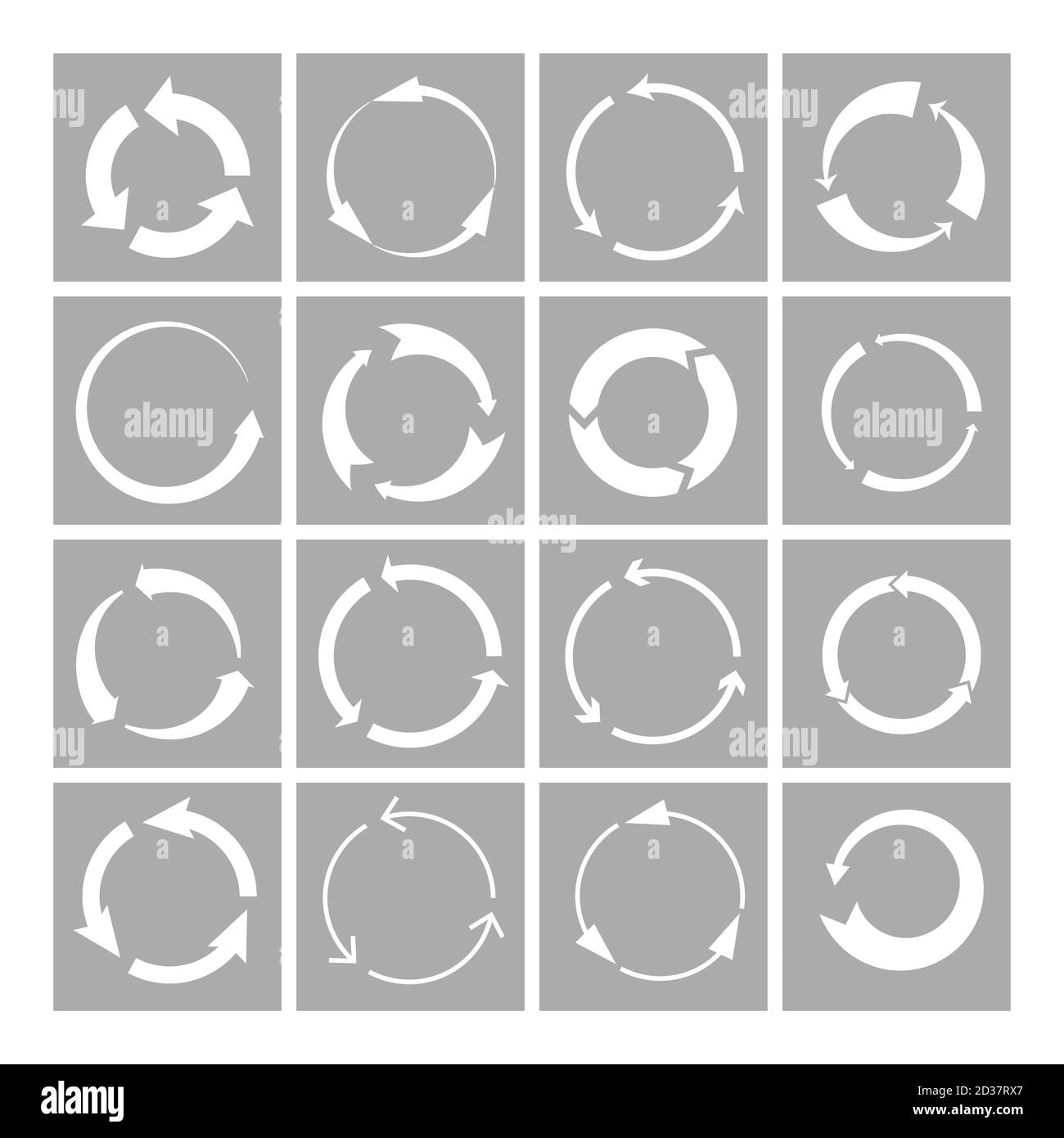 Round loop signs refresh Cut Out Stock Images & Pictures - Alamy