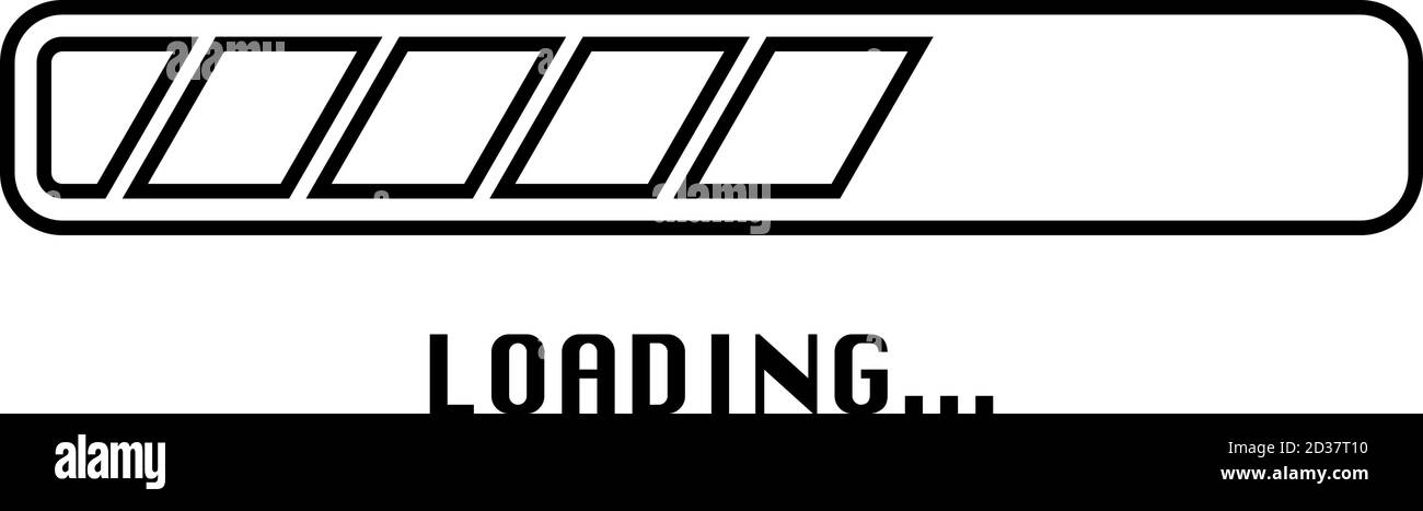 Loading progress bar showing percentage complete in vector Stock Vector ...