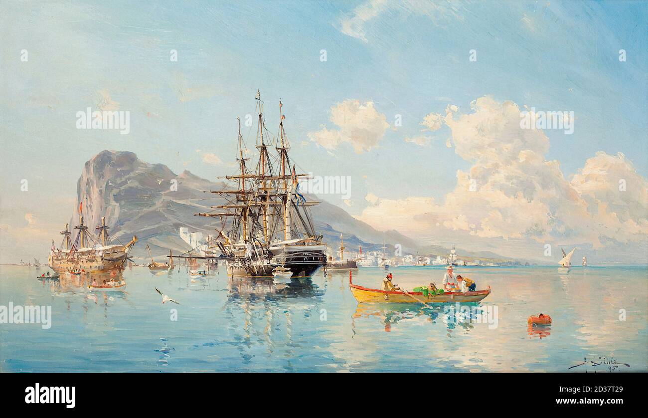 Sillén Herman Af - Swedish Frigate at Anchor in the Roadstead off ...