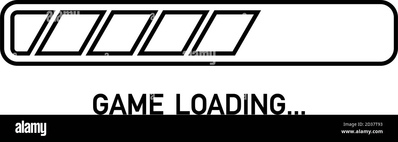 Game downloading graphic for gamers with a progress bar in vector Stock ...