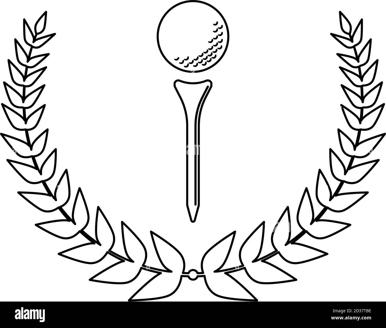 Design for a golf club tournament or championship in vector Stock ...