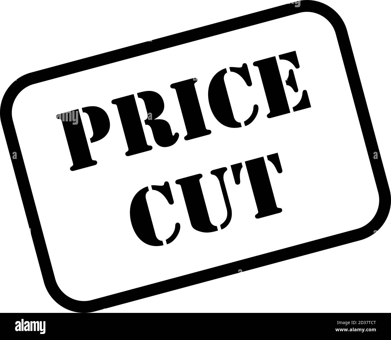 Price cut sign in rubber stamp style vector Stock Vector Image & Art ...