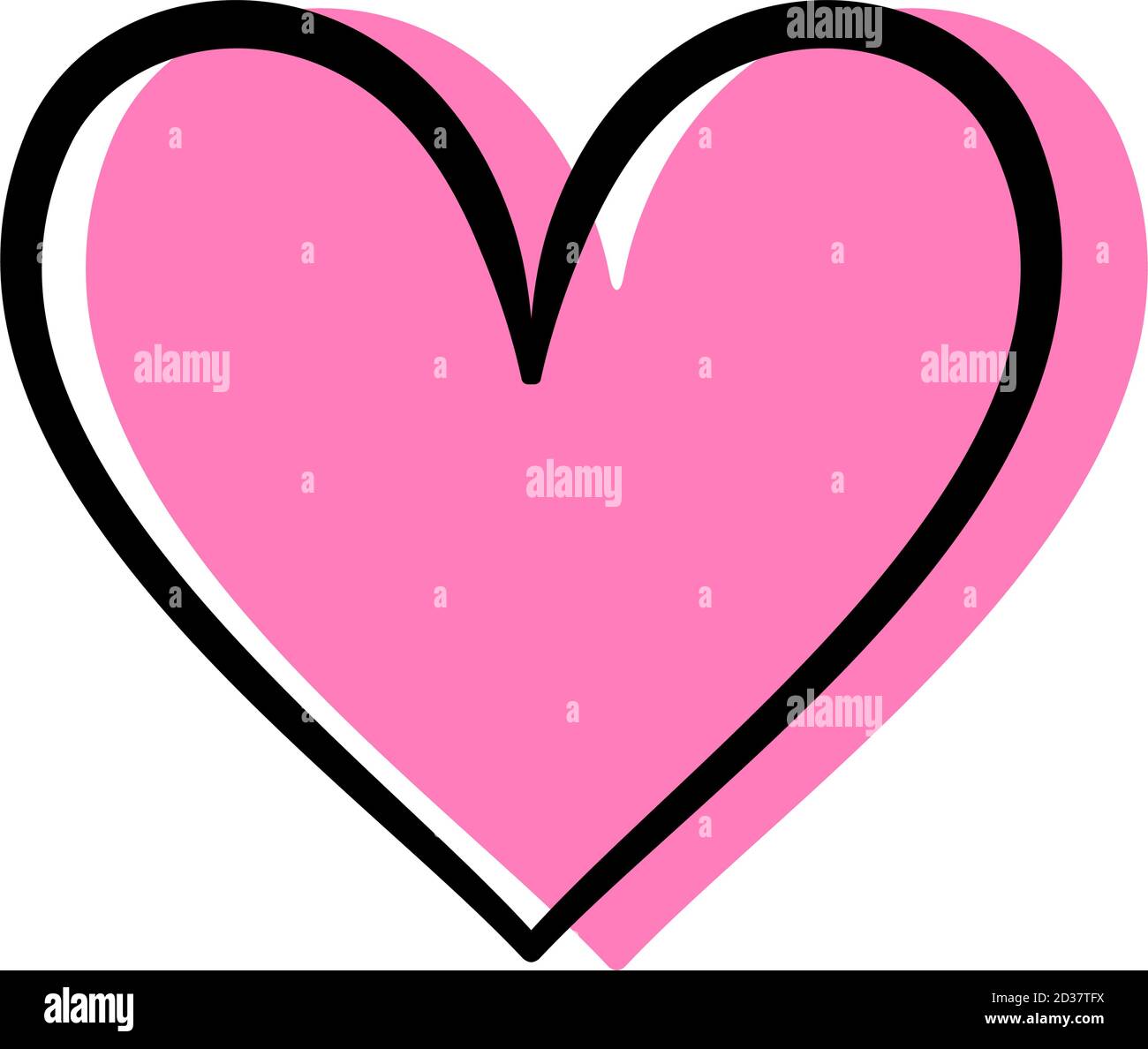 Love heart shape in vector Stock Vector Image & Art - Alamy