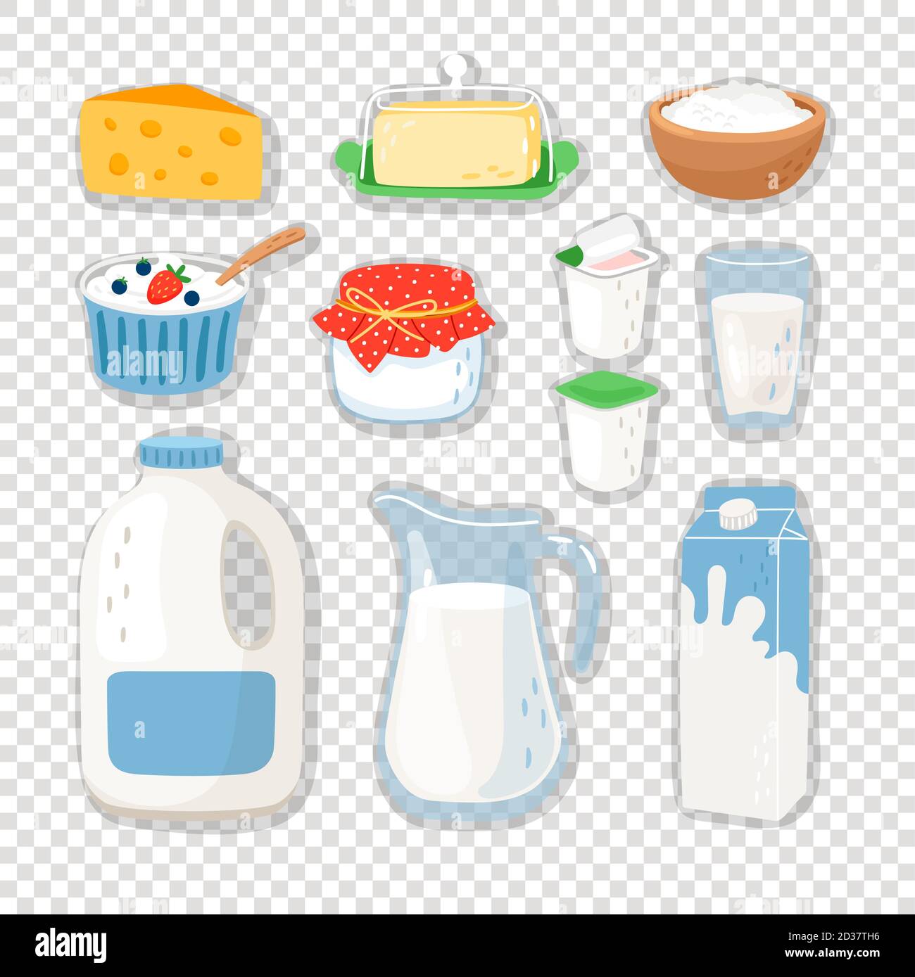 Milk Products Clipart
