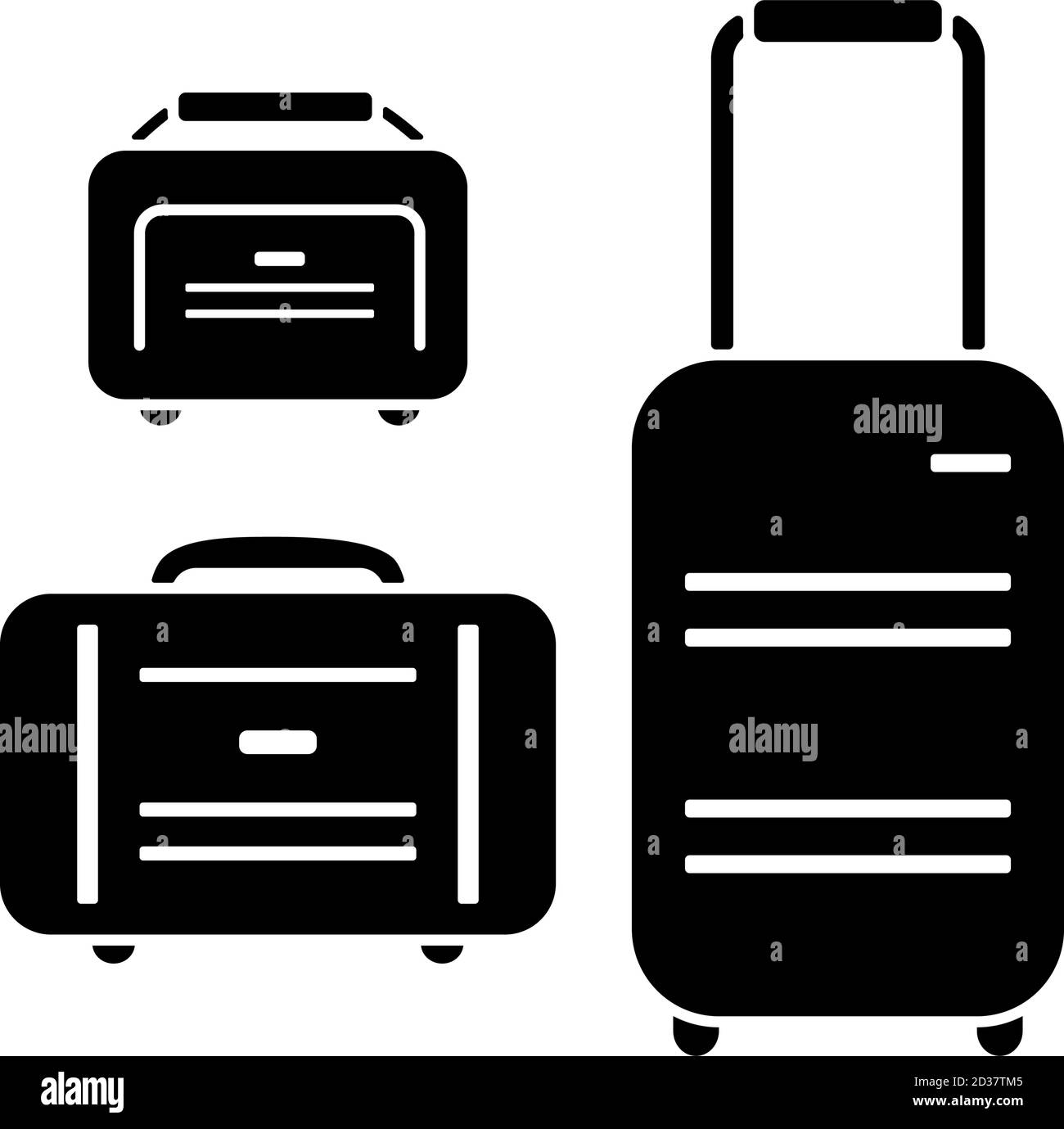Travel luggage with wheels in vector Stock Vector Image & Art - Alamy