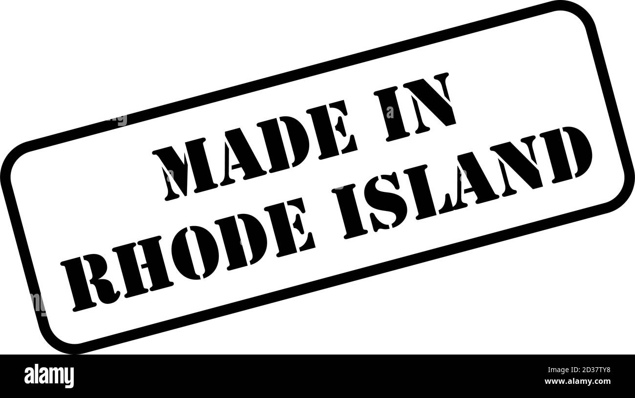 Made in Rhode Island state sign in rubber stamp style vector Stock ...