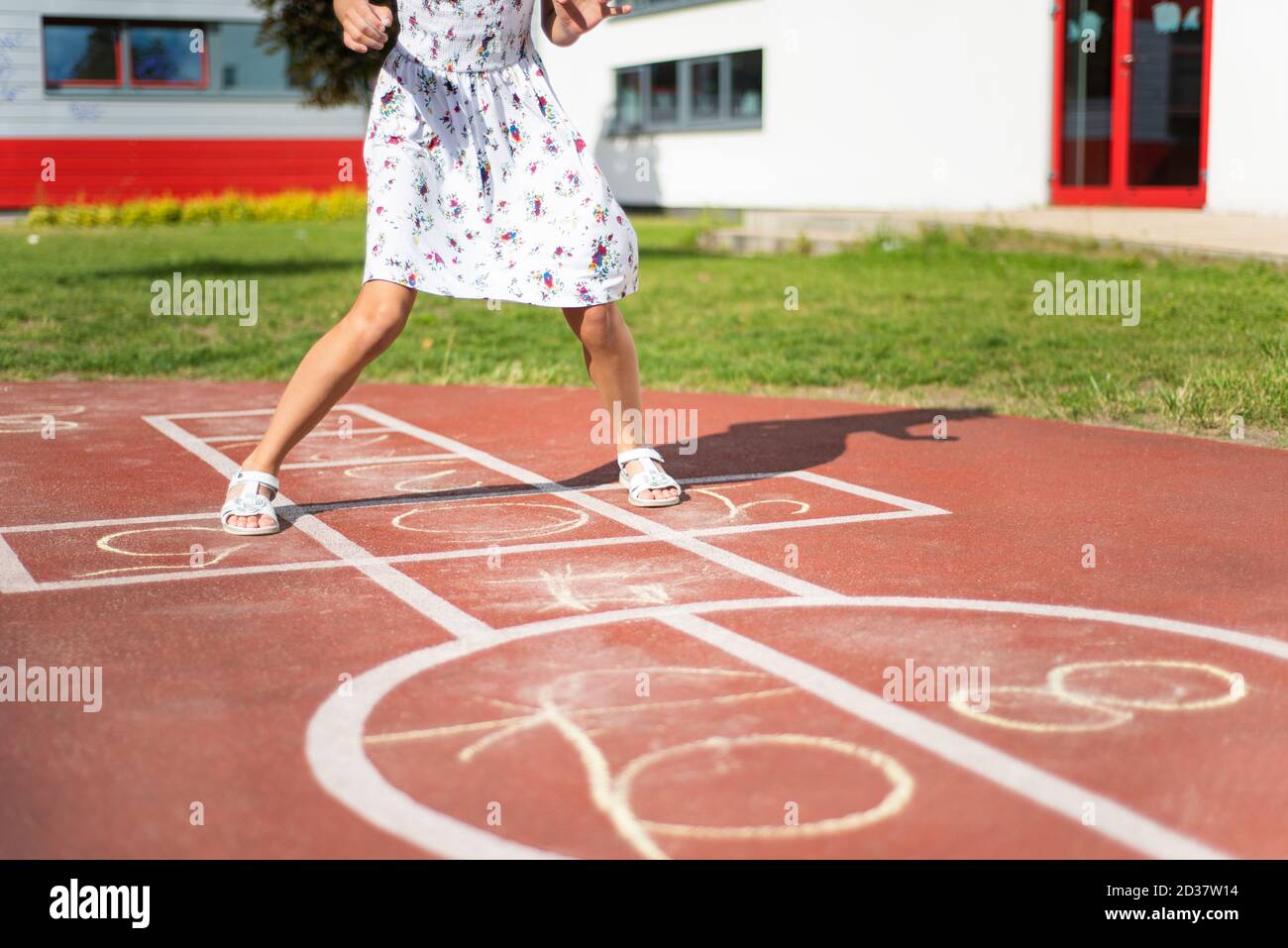 Hopscotch activity hi-res stock photography and images - Alamy