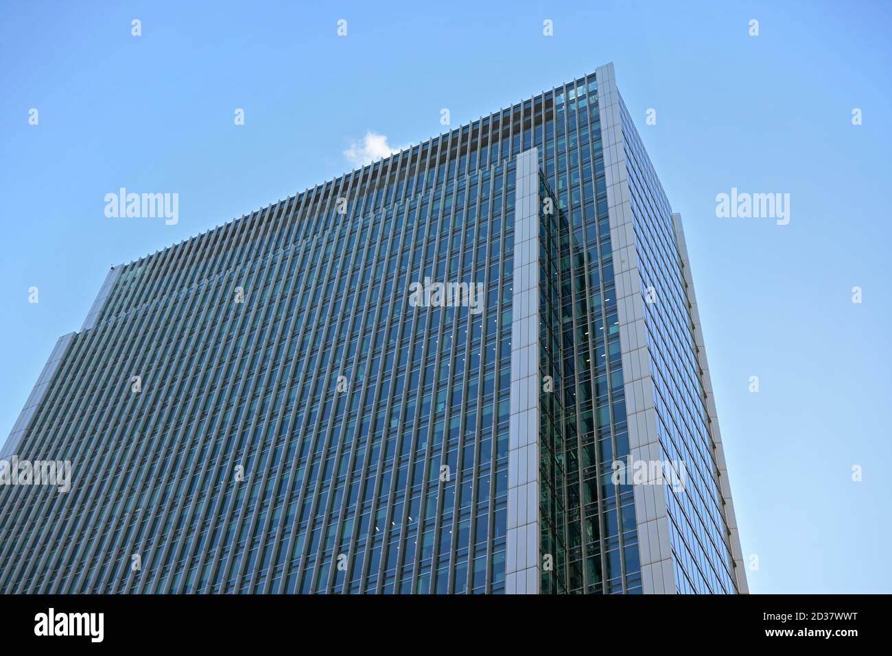 London, United Kingdom - February 03, 2019: Looking up glass and steel ...