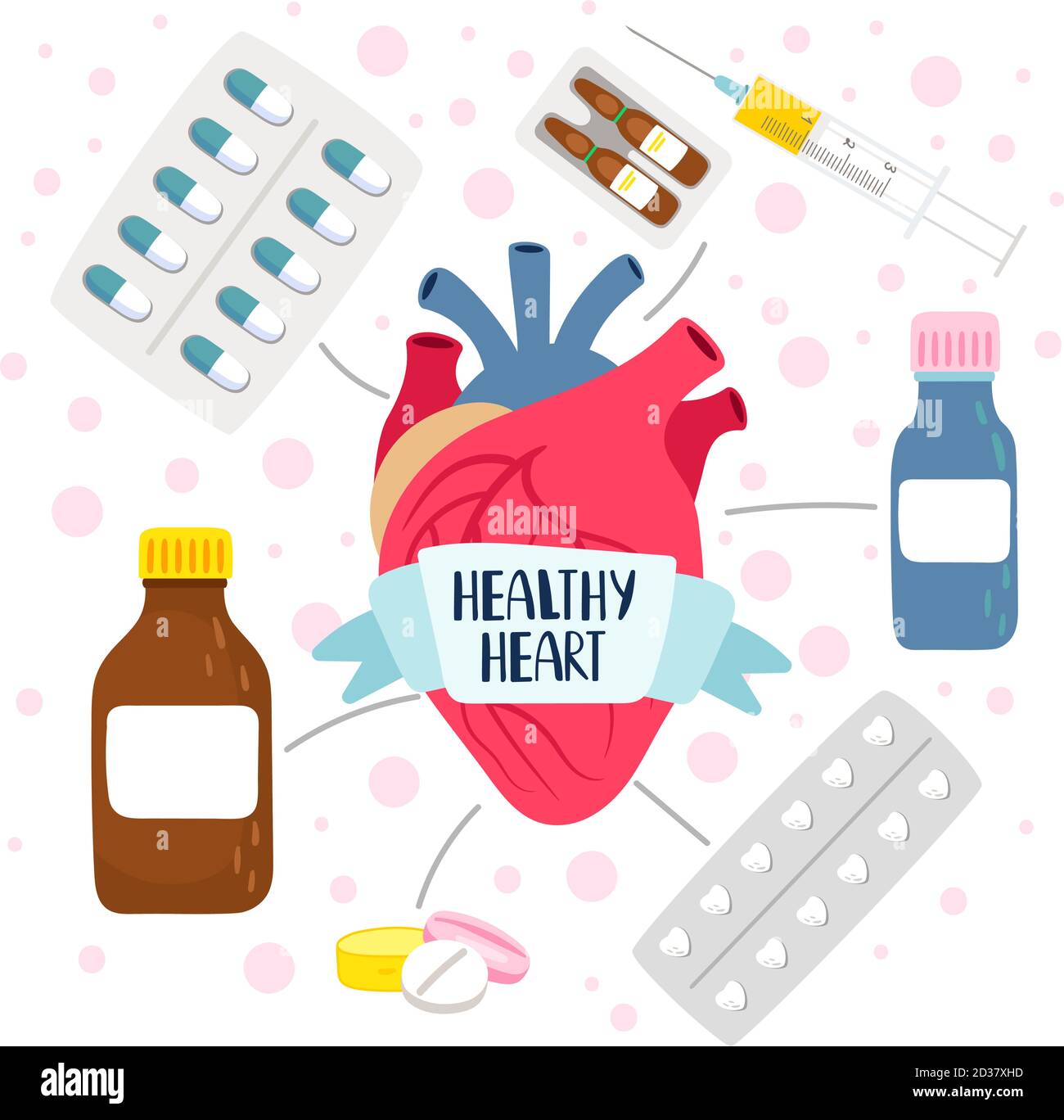 Heart medicine health. Cardiovascular prevention care and medical ...