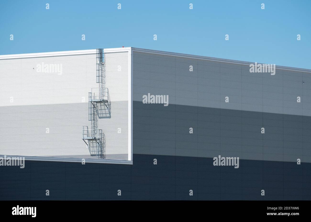 Corner of a warehouse Stock Photo - Alamy