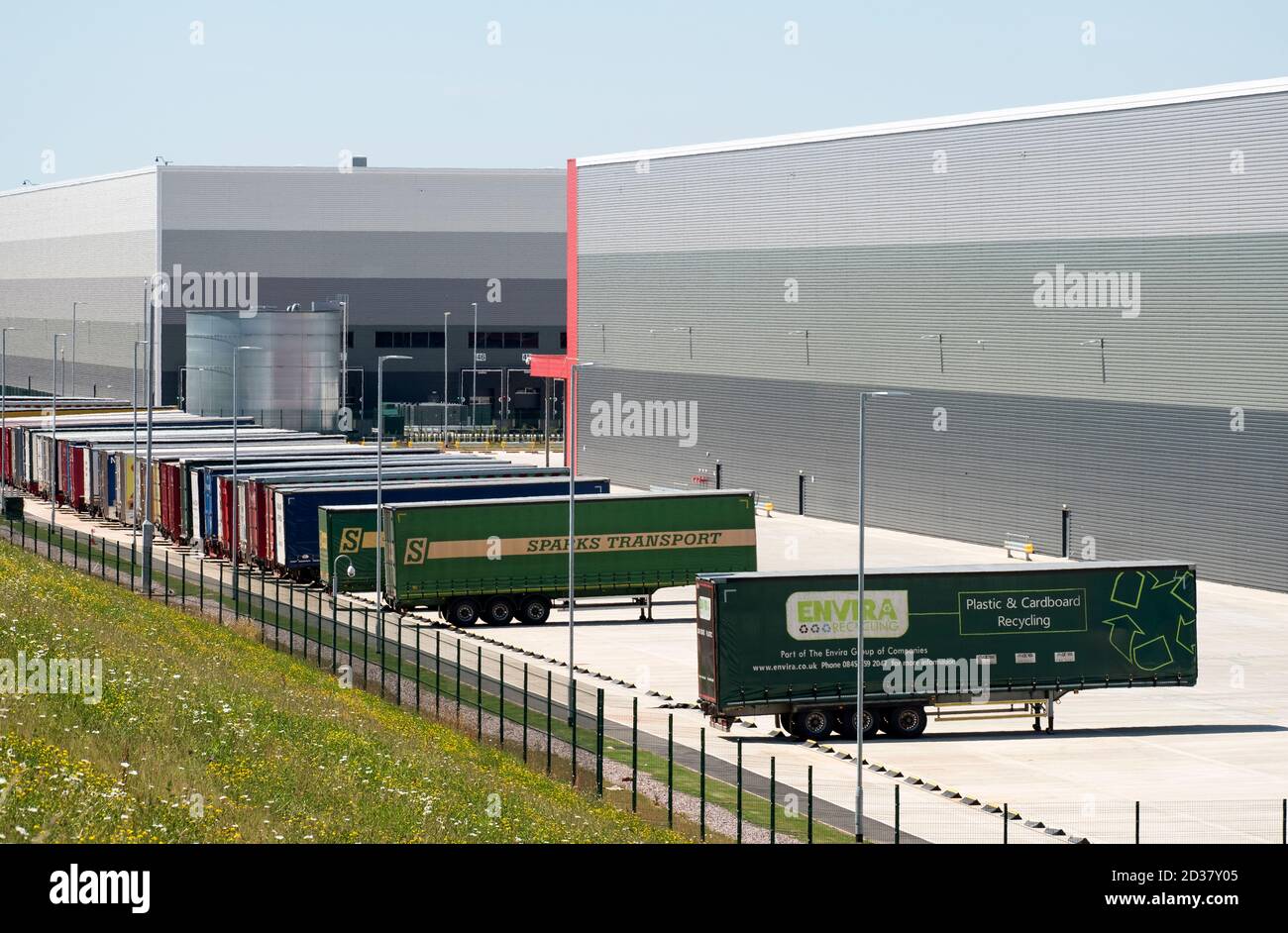 New modern logistics hub example Stock Photo - Alamy