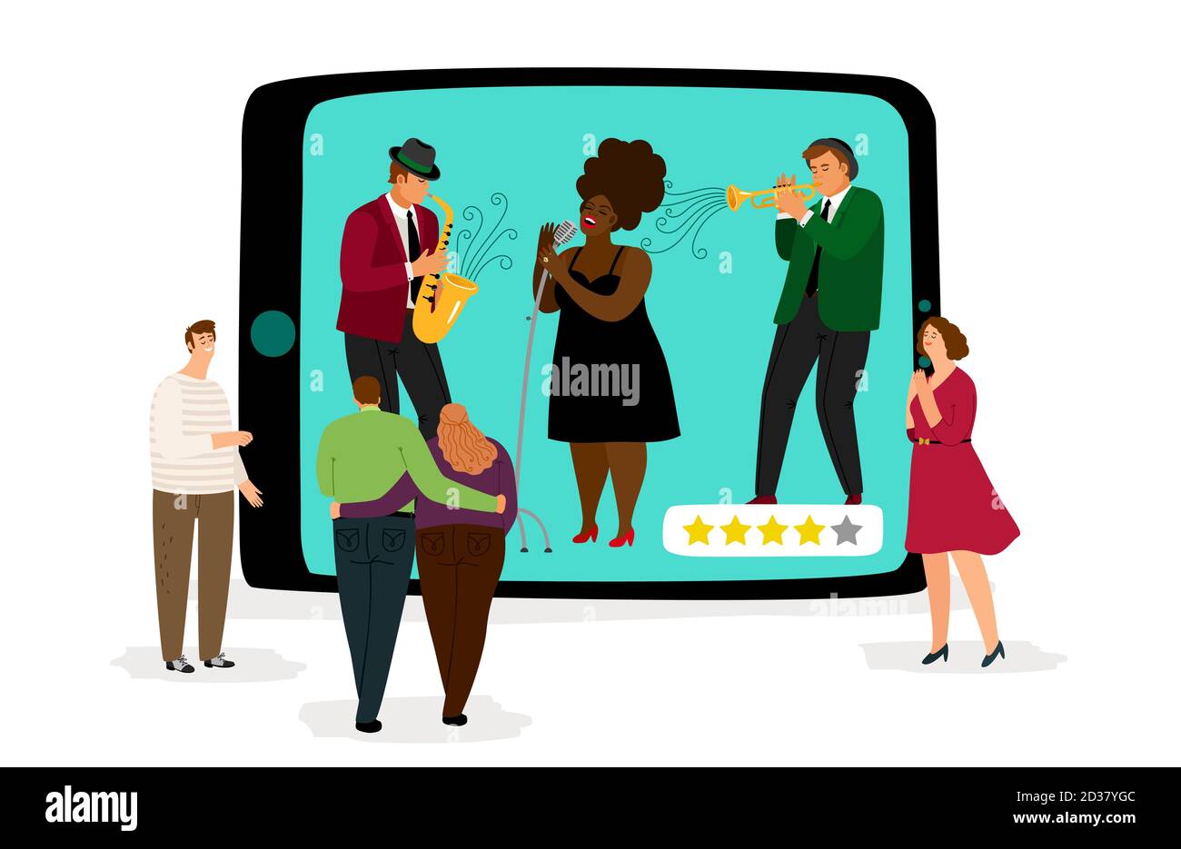 Jazz fan Stock Vector Images - Alamy