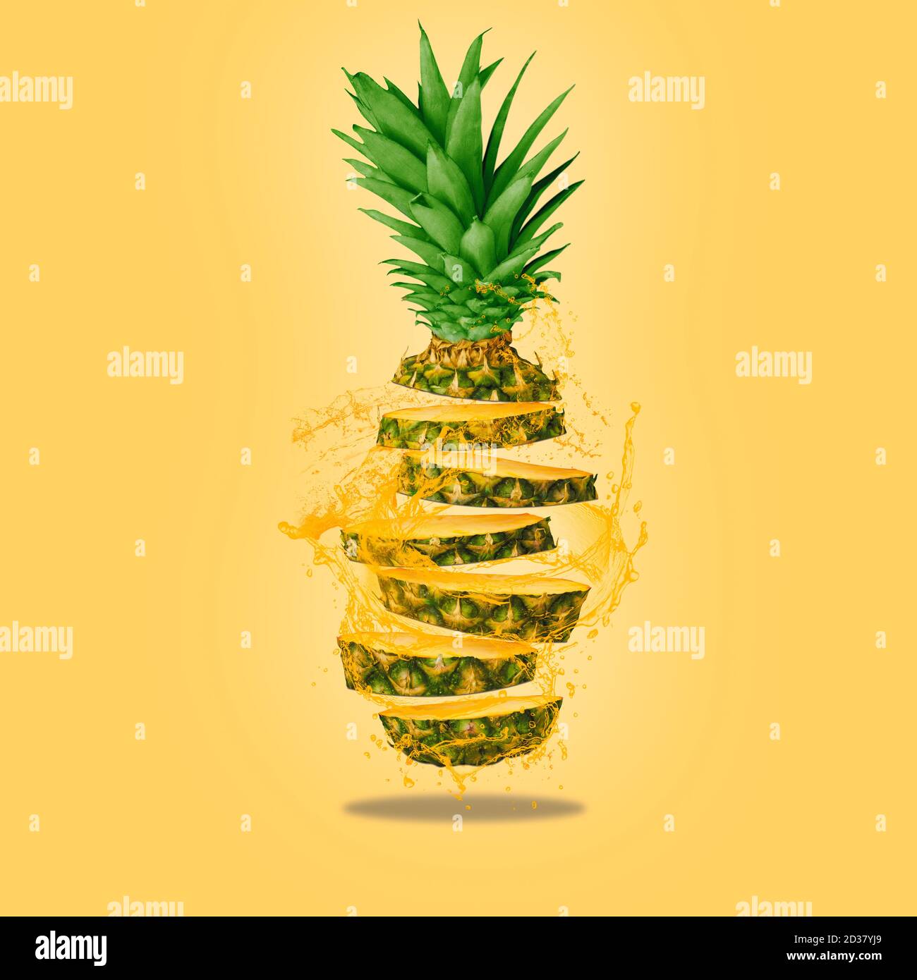 Pineapple juice splash hi-res stock photography and images - Alamy