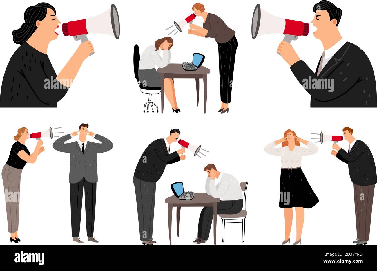 Shout megaphone yell noise voice Stock Vector Images - Alamy