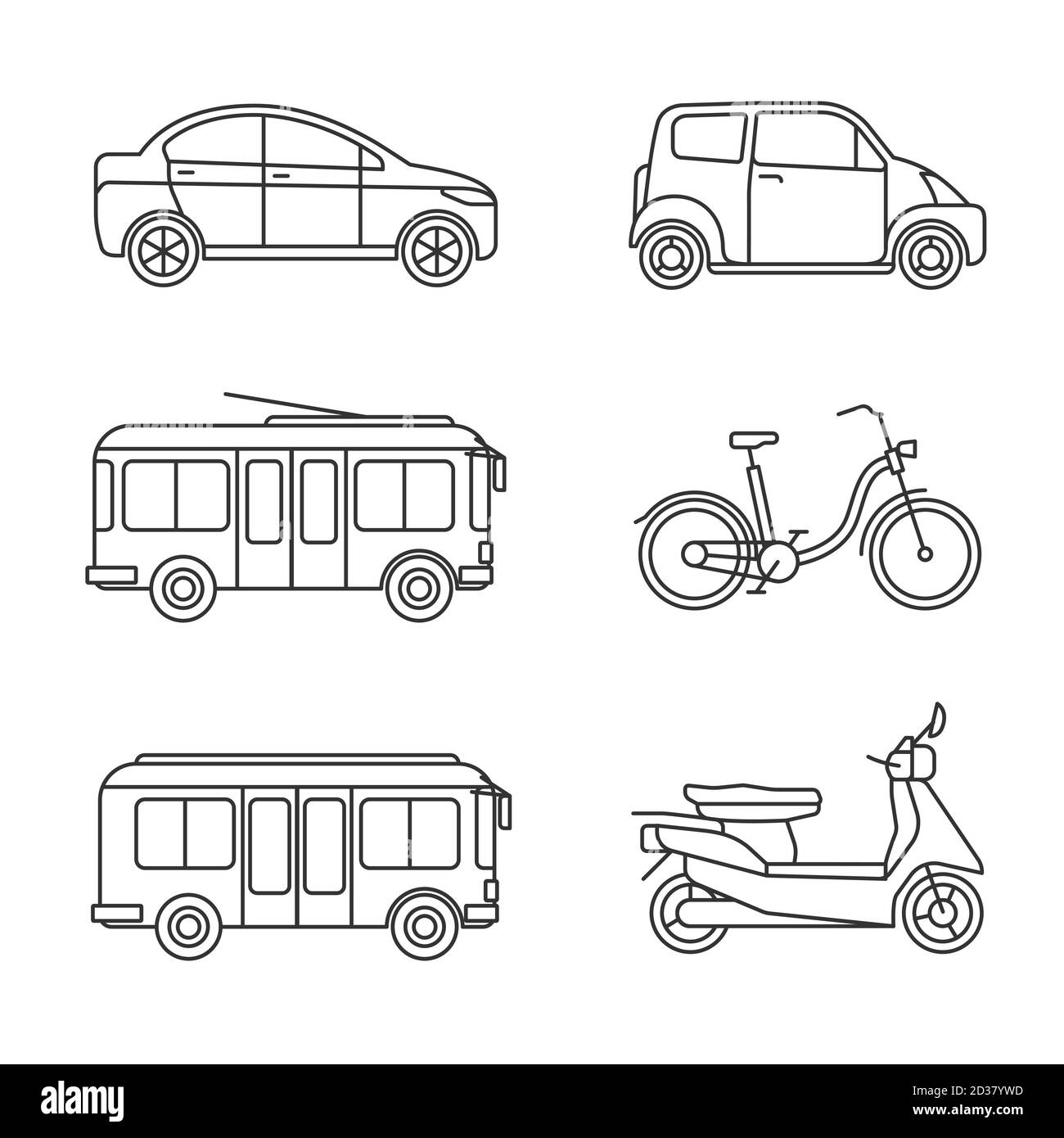 Land Transport Clipart Black And White Car