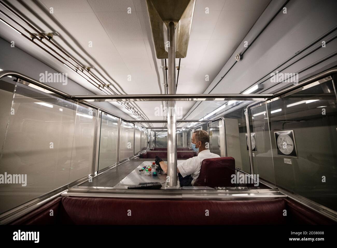 Washington, United States Of America. 07th Oct, 2020. A man operates ...