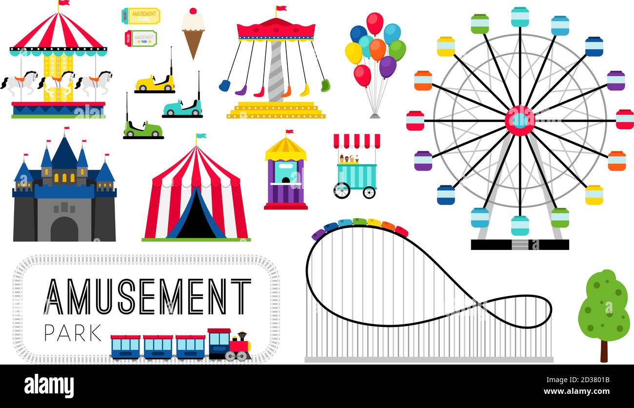 How To Draw An Amusement Park Ride Carnival Ride 1,100+ Amusement Park