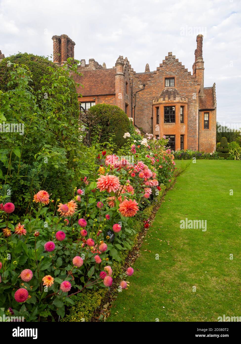Gorgeous Chenies Manor gardens in September surrounded by salmon pink ...
