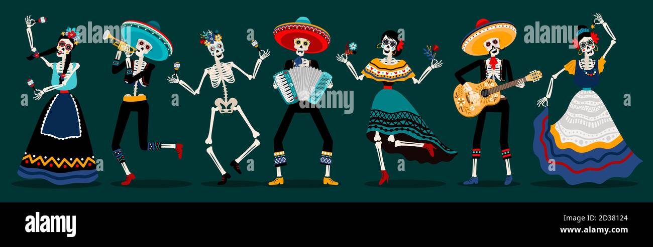 Dancing Mexican Skeleton