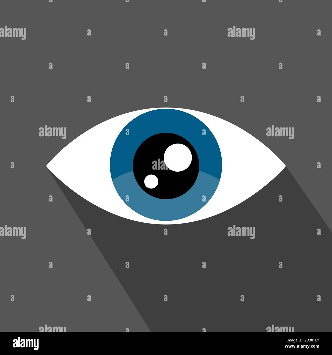 Human eye icon on dark background, vector illustration Stock Vector ...