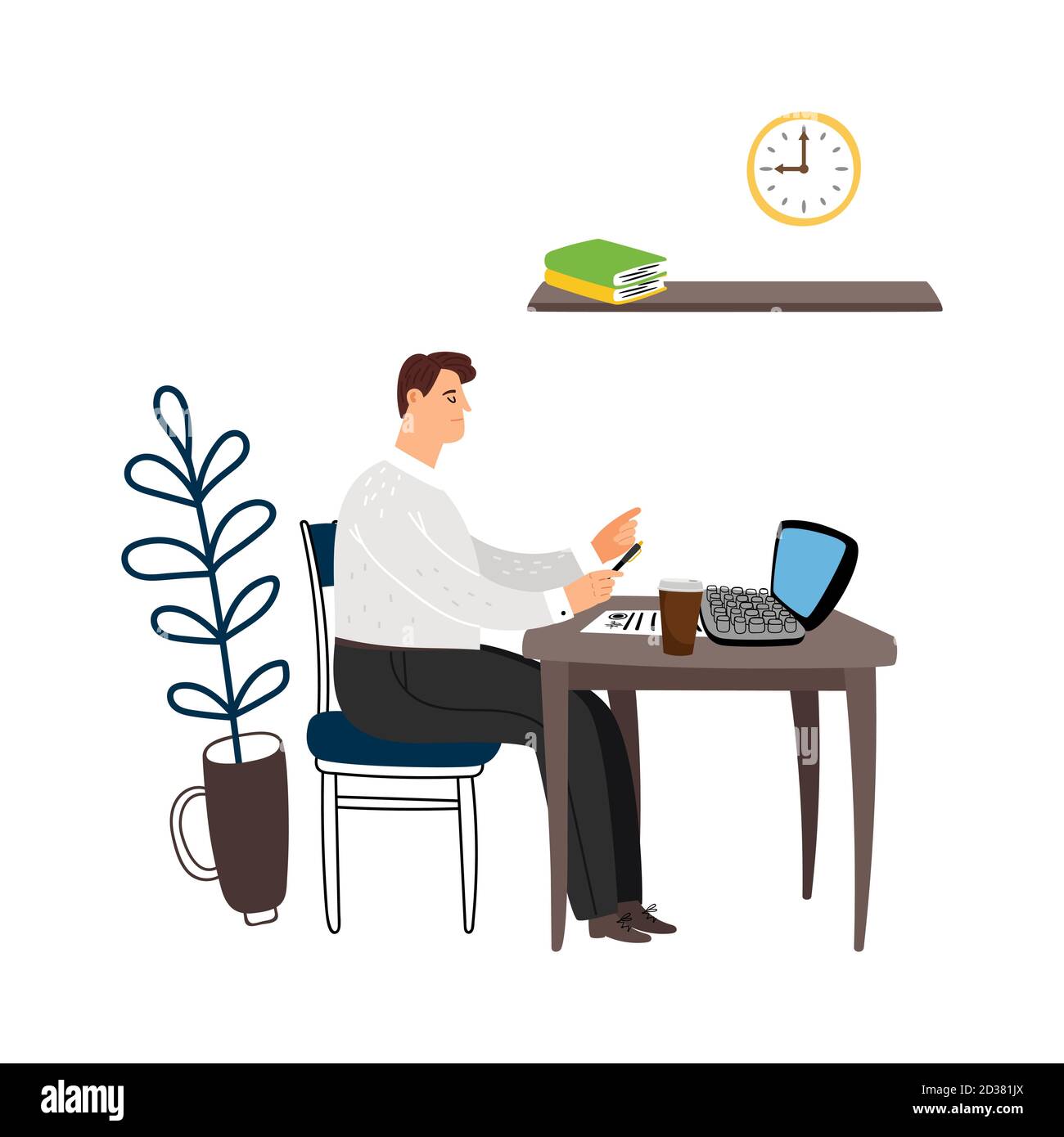 Works supervisor Stock Vector Images - Alamy