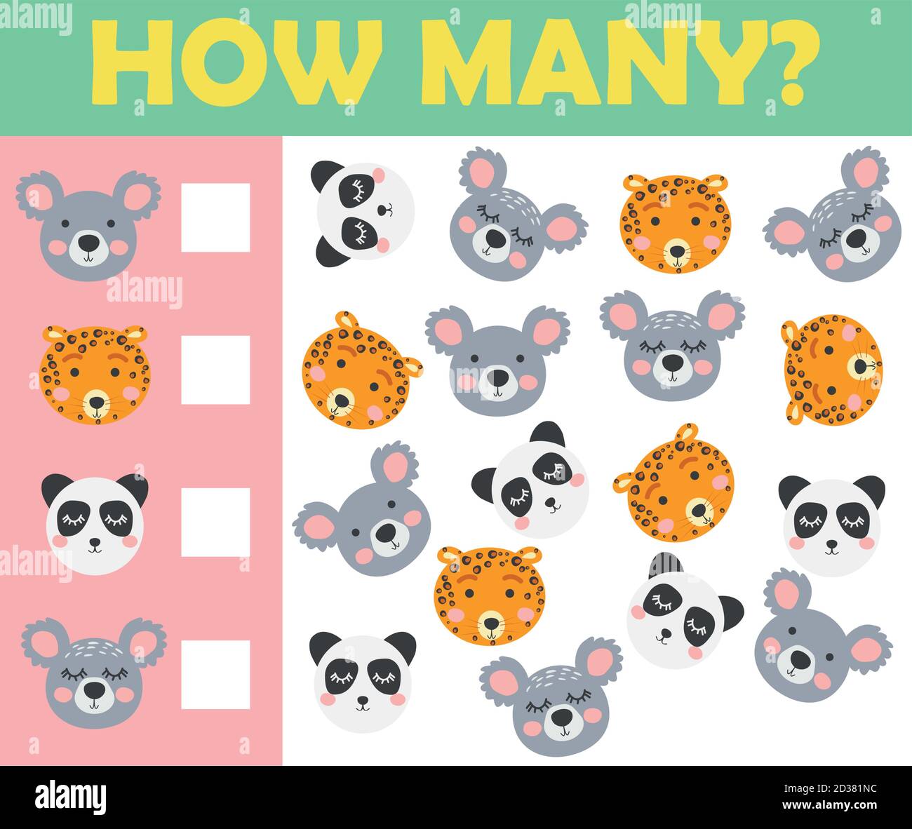 Counting. Game for Preschool Children. Educational a mathematical game ...