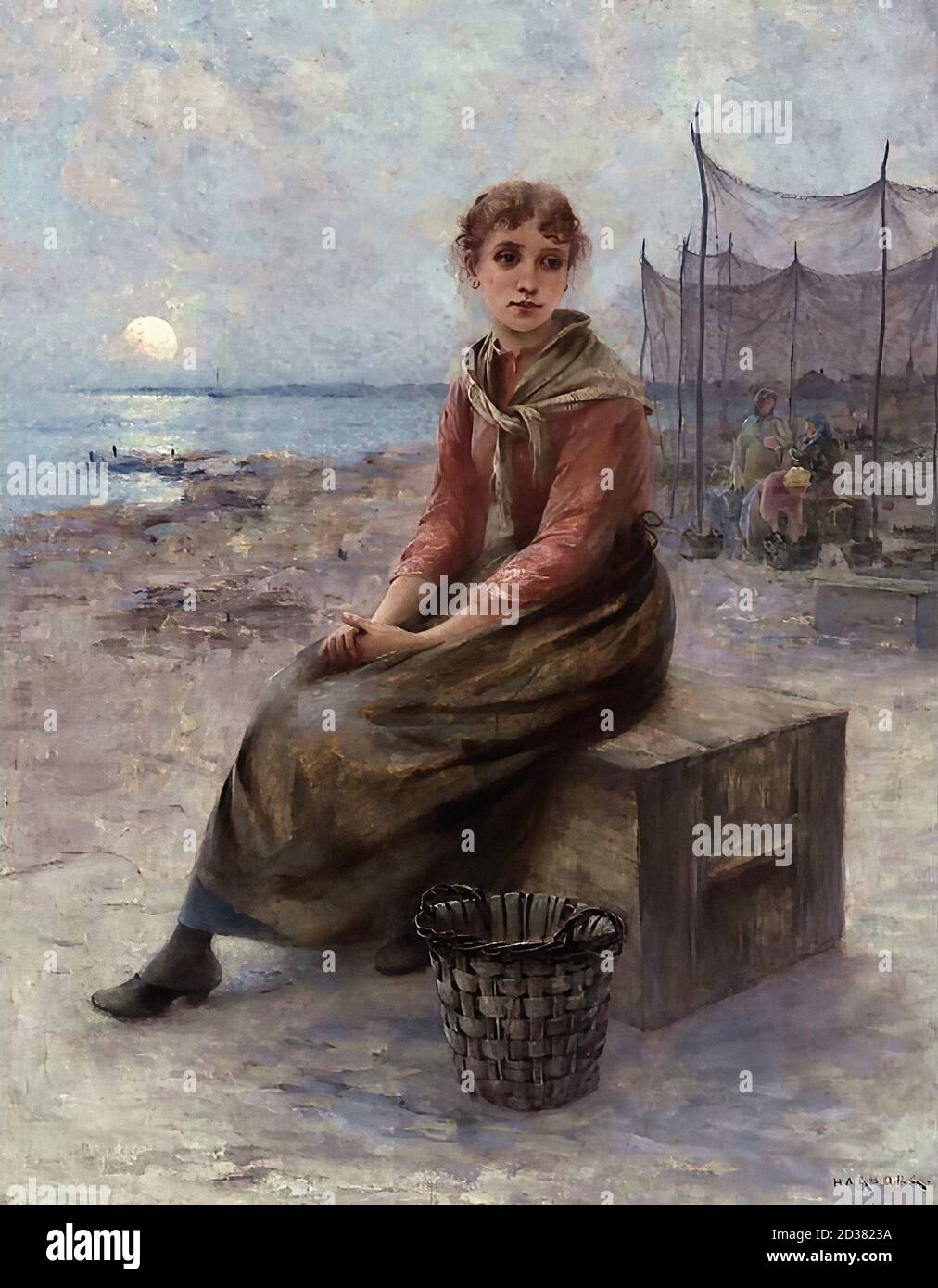 Hagborg August Wilhelm Nikolaus - Reverie - Swedish School - 19th ...