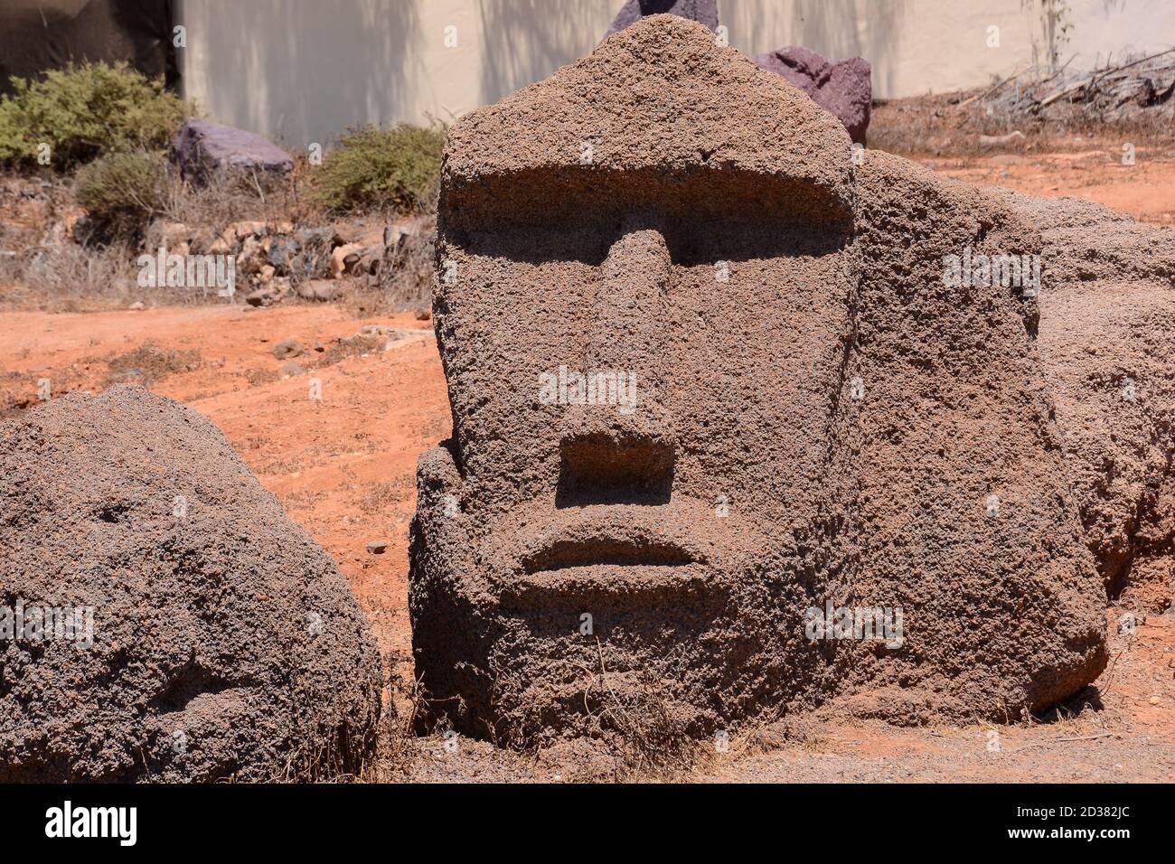 Classic Moai Mask Stock Photo - Alamy
