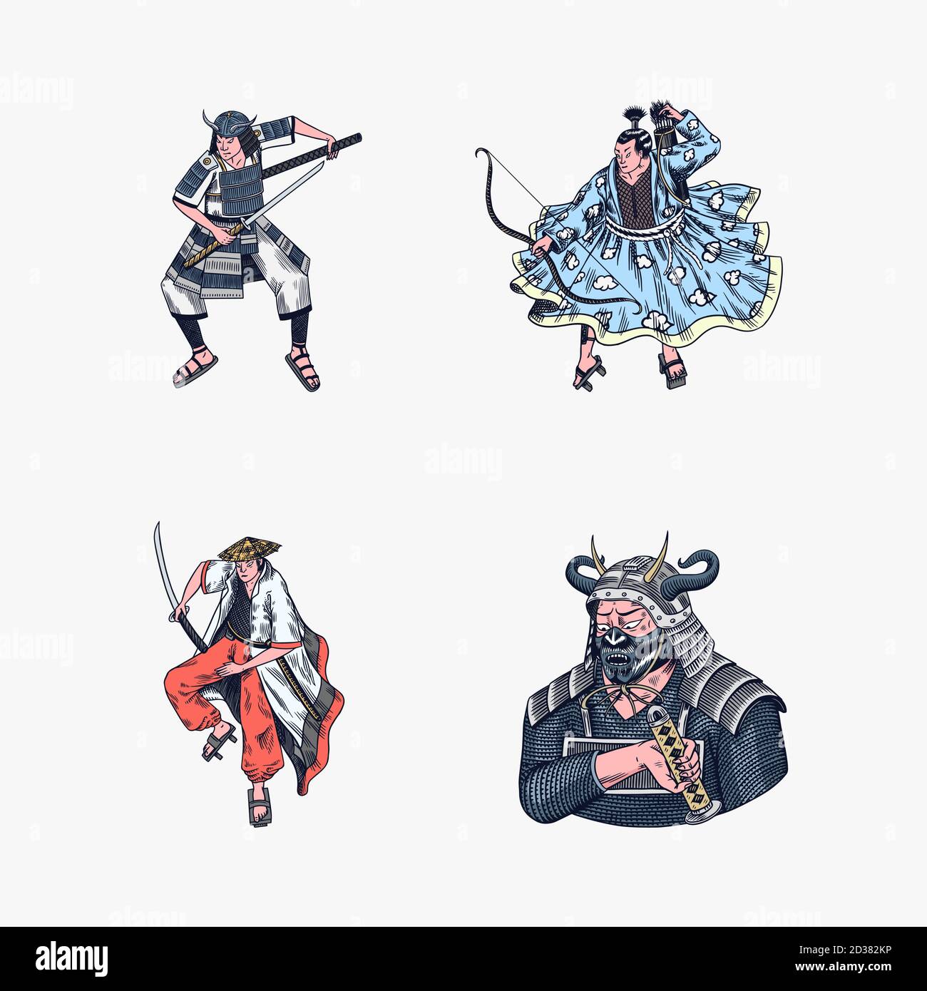 Samurai Fight Poses
