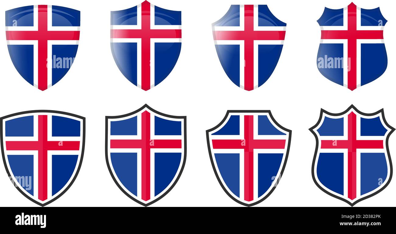Simple icon vector iceland flag Stock Vector Images - Alamy