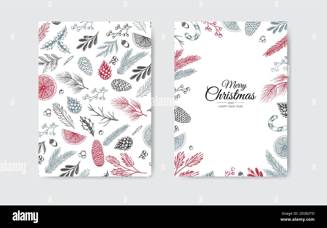 Merry Christmas invitation. Background for seasons greeting. Greeting ...