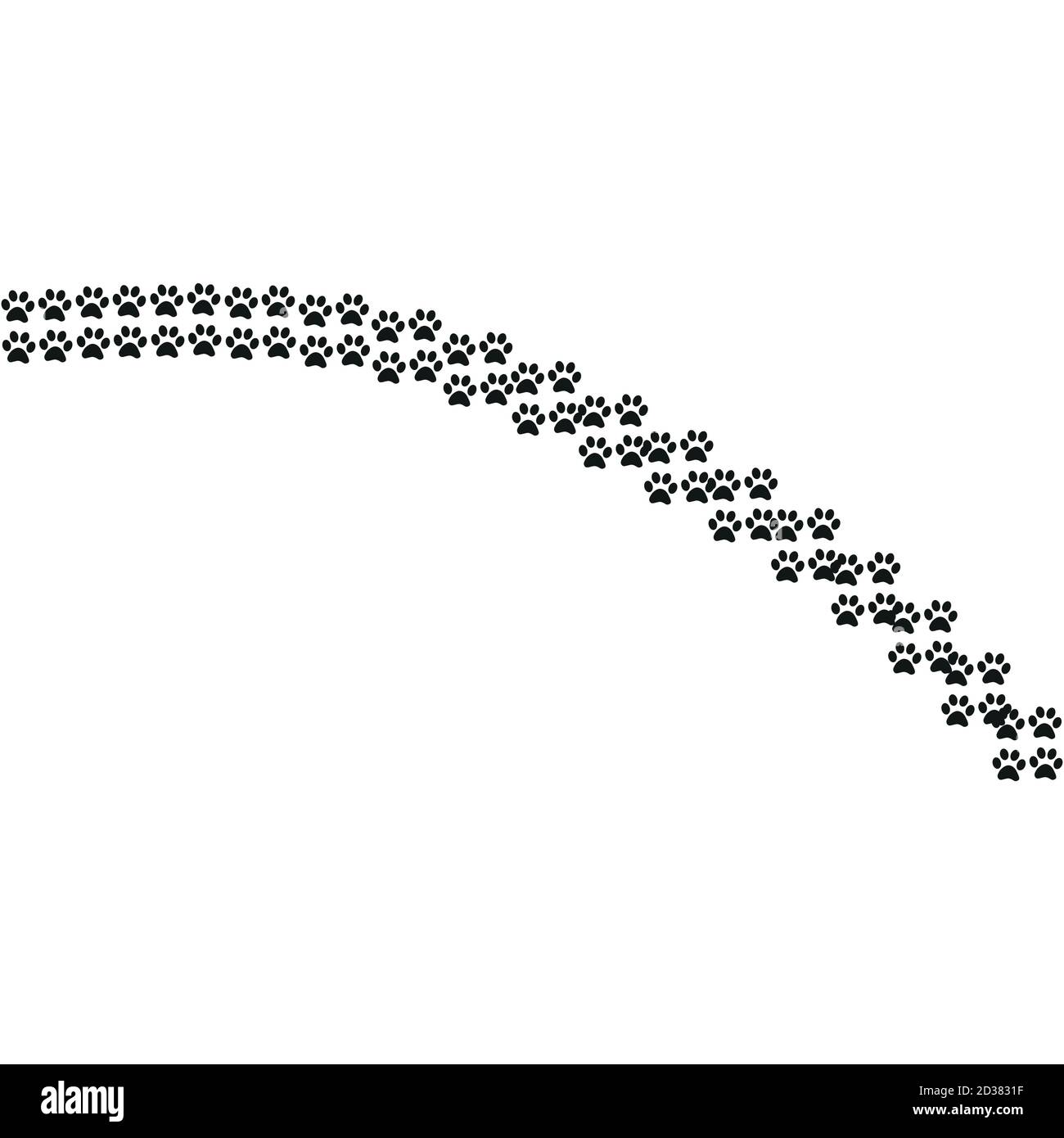 Dog Footprint Stock Vector Images - Alamy