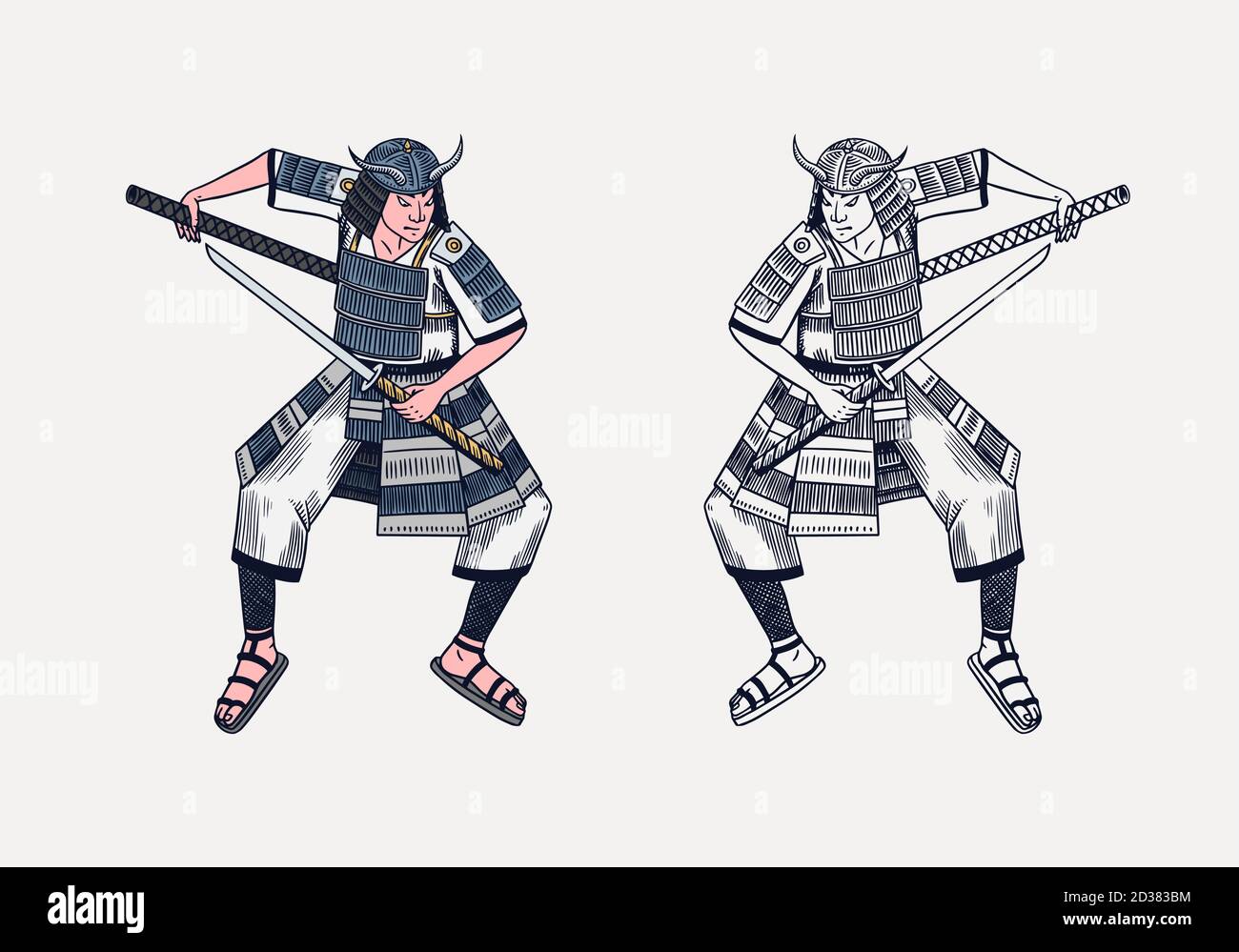 Samurai Fight Poses