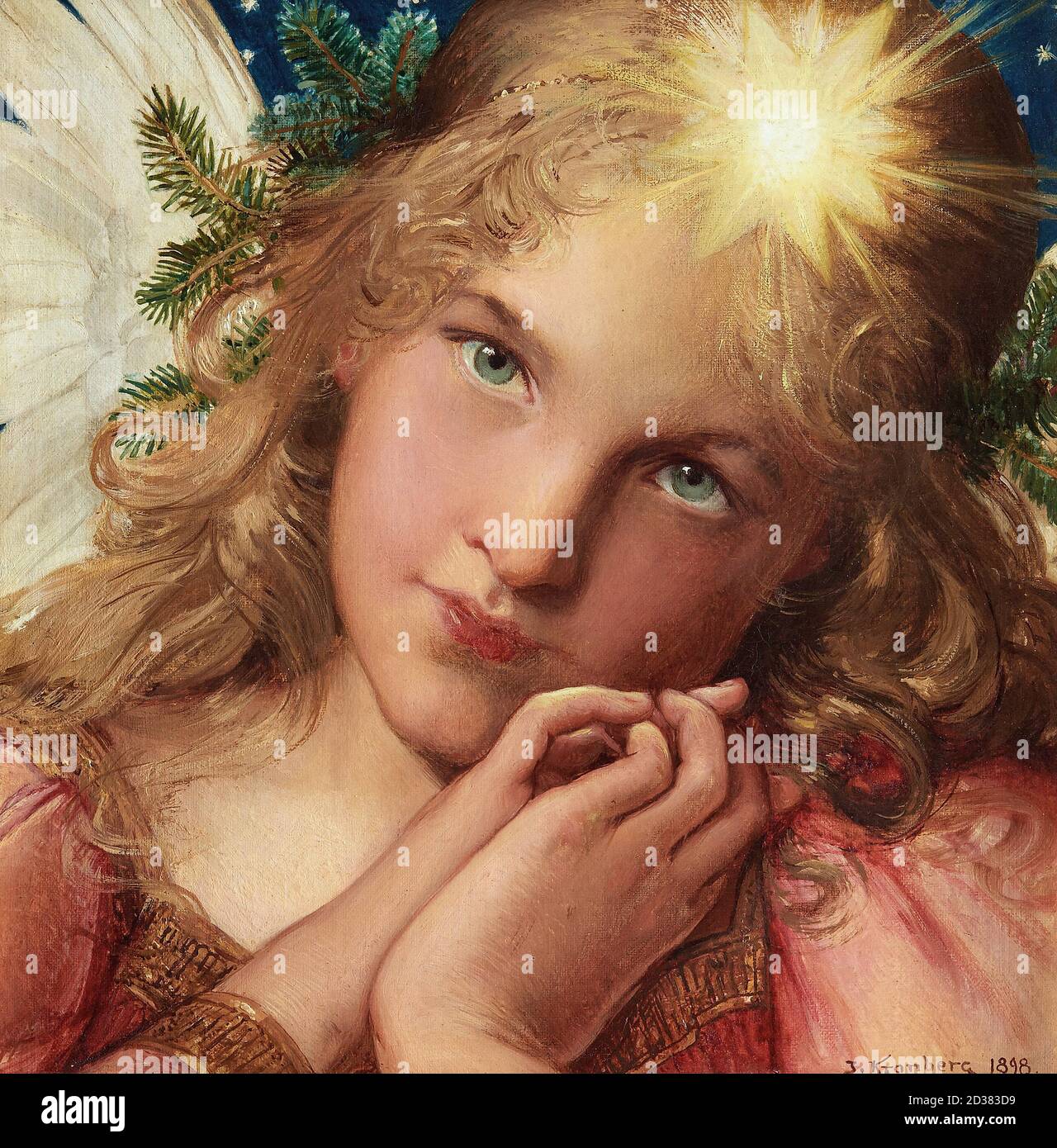 Kronberg Julius - the Head of an Angel - Swedish School - 19th Century ...