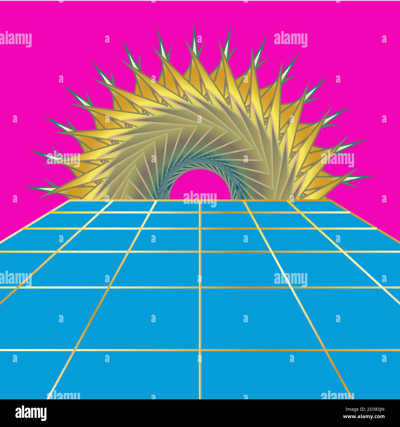 An abstract neon retro psychedelic background image Stock Photo - Alamy