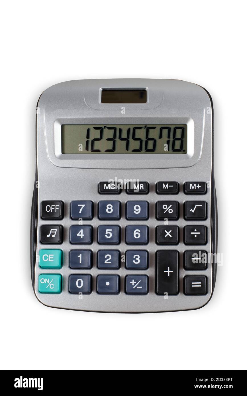 Small calculator Cut Out Stock Images & Pictures - Alamy