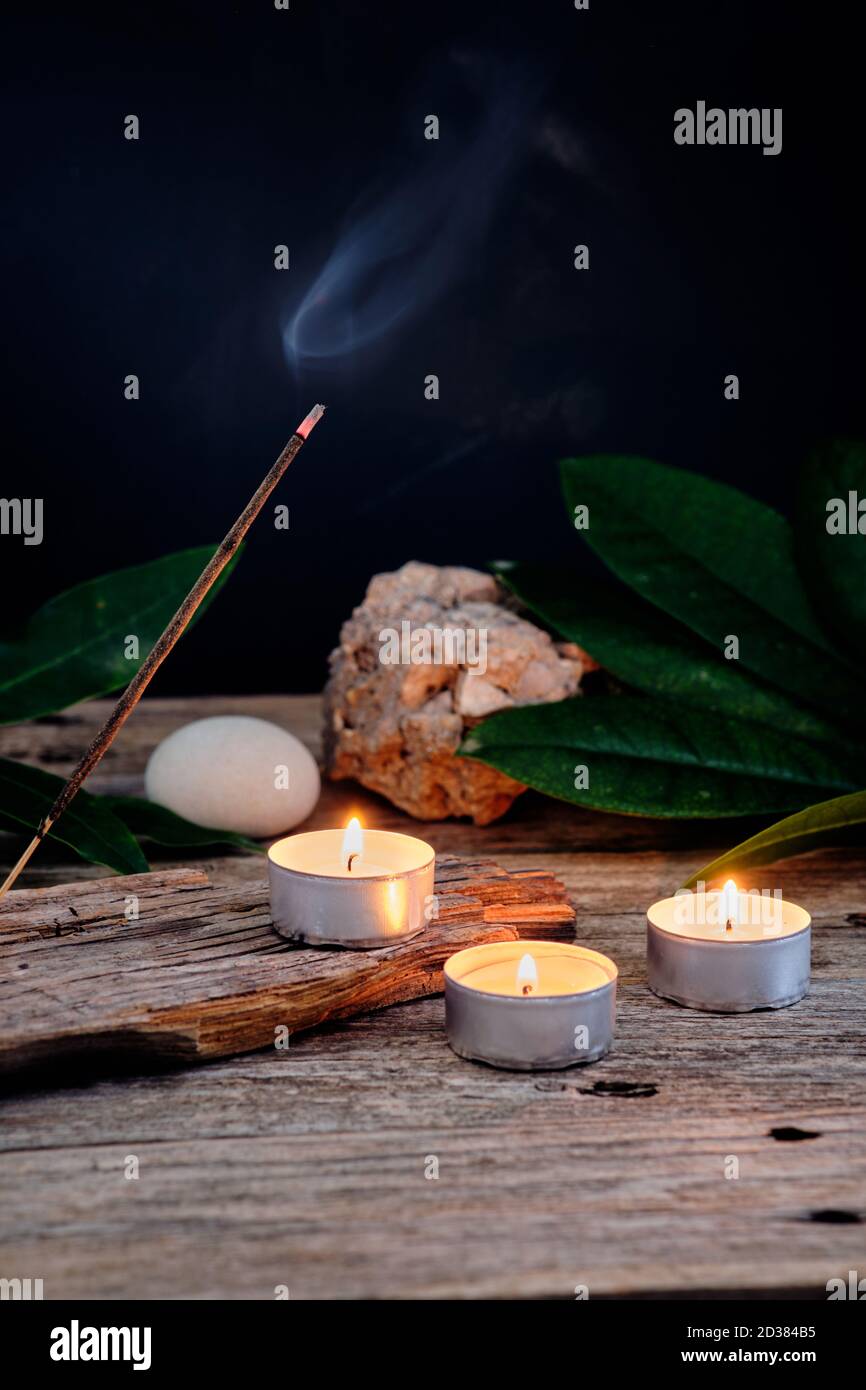 Smoke from stick indoor hi-res stock photography and images - Alamy