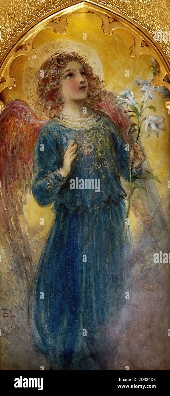 Lundgren Egron - Angel - Swedish School - 19th Century Stock Photo - Alamy